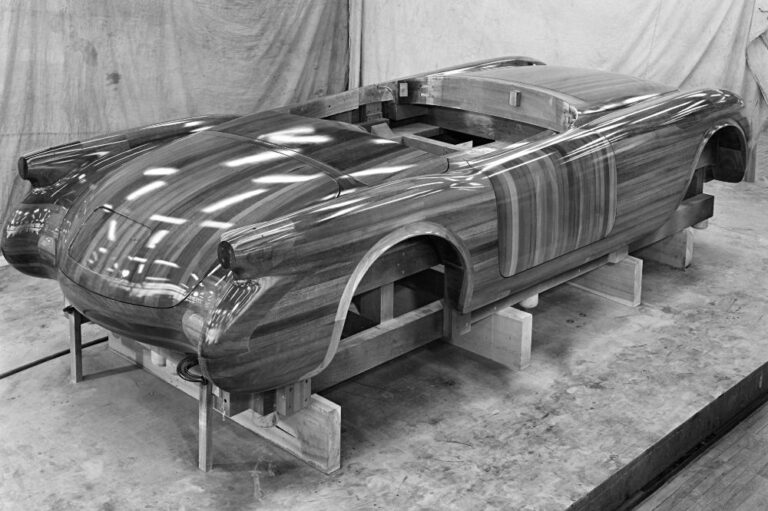 Mahogany Works of Art for the 1953 Corvettes - Woodpecker